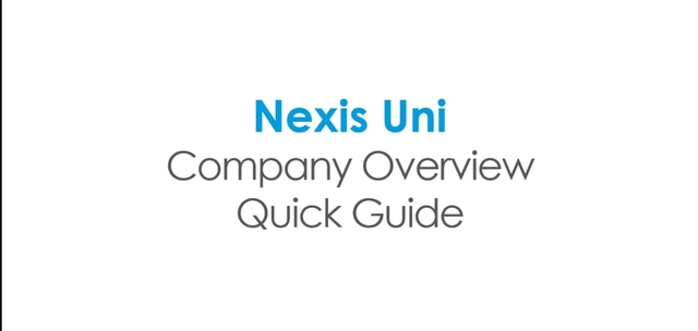 Nexis Uni: Quick Company Overview