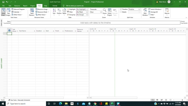 Creating a WBS in Microsoft Project