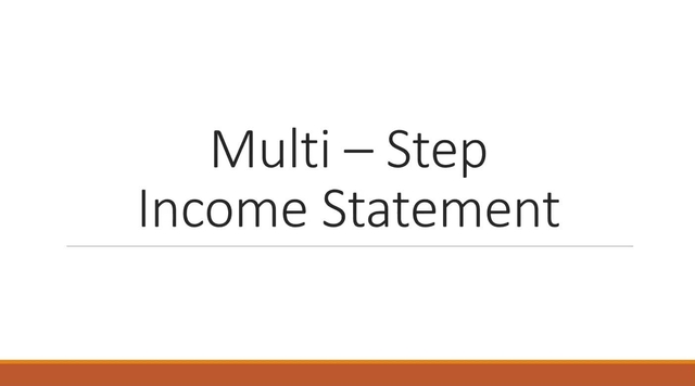 Multi Step Income Statement.mp4