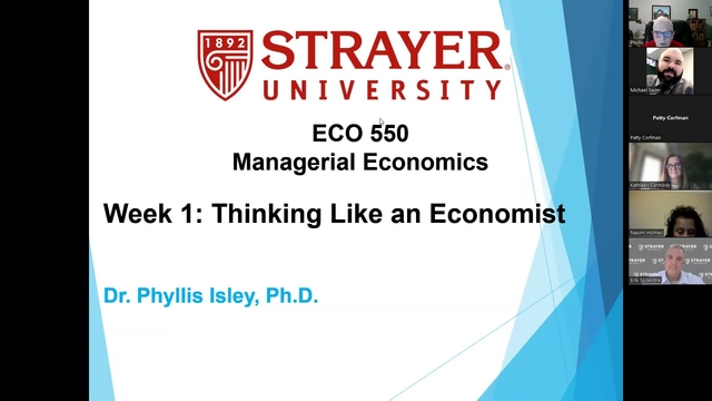 Live Instruction Week 1 - Overview of What Will We Do In ECO550