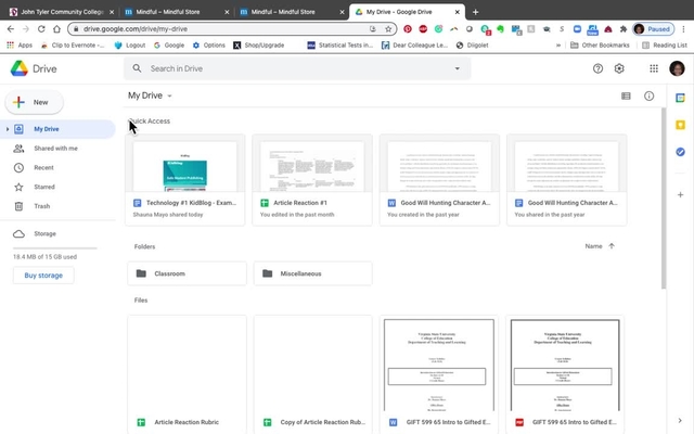 Creating an ePortfolio using Google Drive