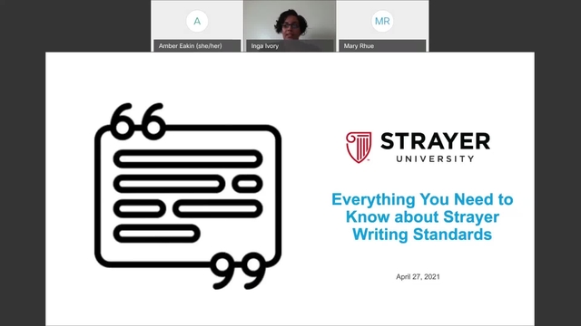 Everything You Need to Know about Strayer Writing Standards - April 27 2021