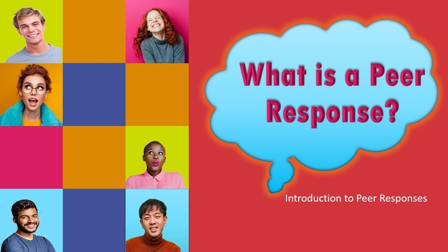 What is a Peer Response?