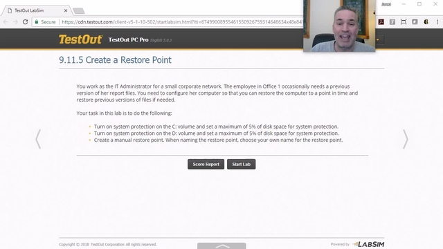 CIS312 - LabSim Demo - 9.11.5