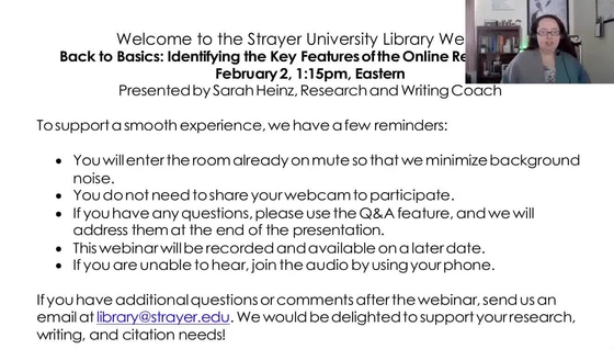 Back to Basics Identifying the Key Features of the Online Research Portal