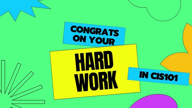 Week 6 Congratulations Video Message