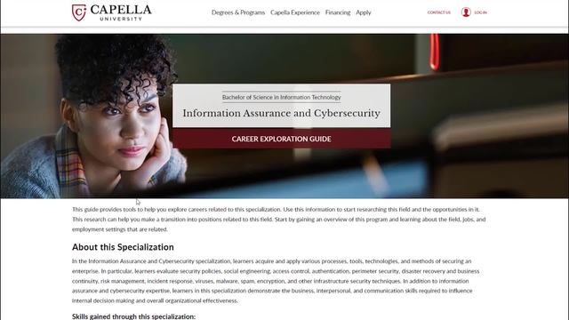 Capella University - Career Exploration Guides tutorial