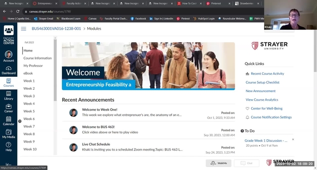 Week One Live Chat BUS 463