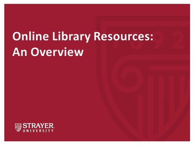 Online Library Resources at Strayer University.mp4