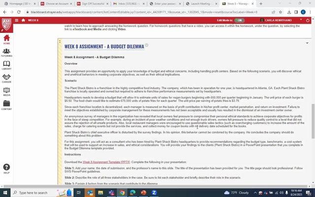 ACC350 Week 8 Assignment Walkthrough