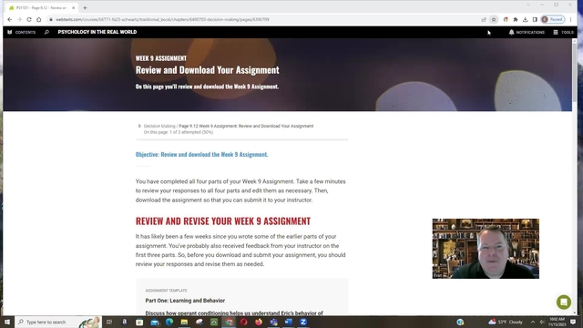 Week 9 Edit and Submit