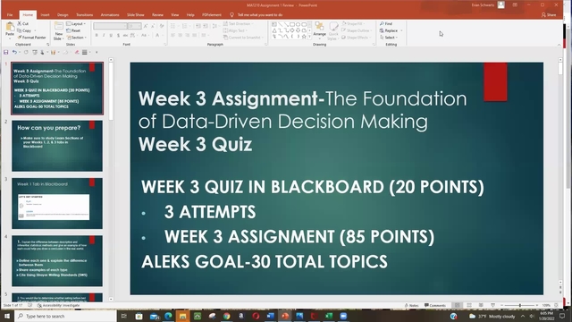 Week 3 Assignment Review