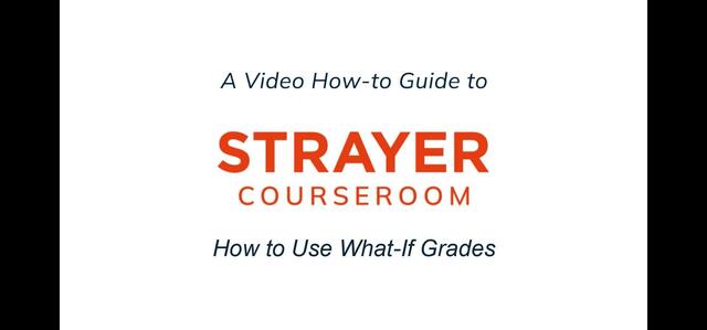 How to Use What-If Grades