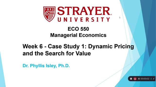 Week 6 Live Session Winter 2023 - Preparing for Case Study 1 Dynamic Pricing Auction and the ...