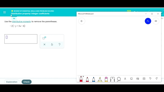 Distributive property: Integer coefficients