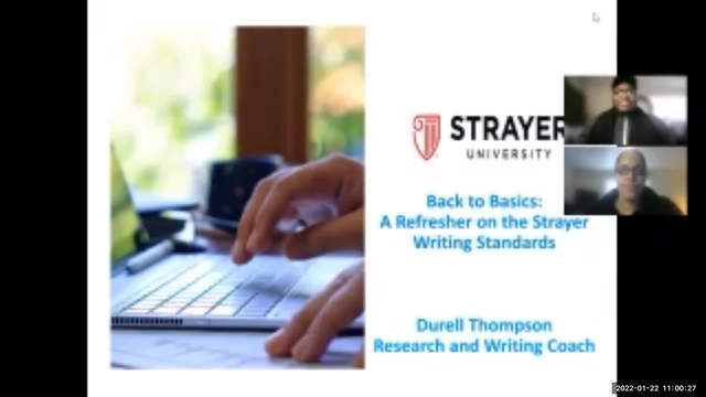 Back to Basics: A Refresher on the Strayer Writing Standards - January ...