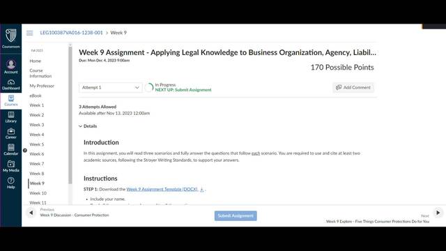 A few thoughts on the Week 9 Assignment